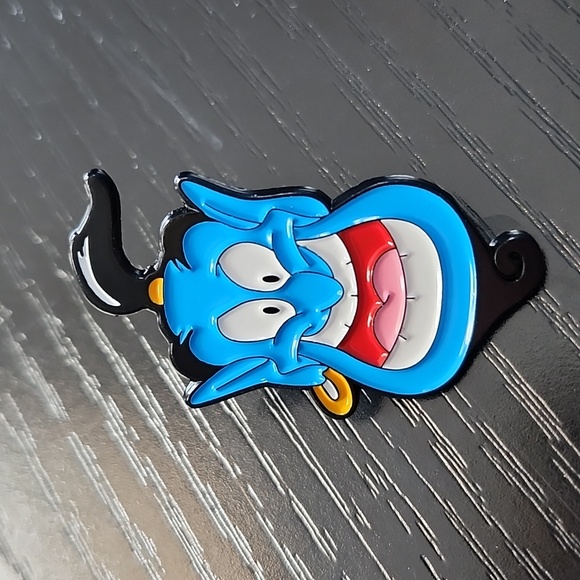 Disney | Jewelry | Disneys Aladdin Genie Inspired Enamel Pin | Poshmark